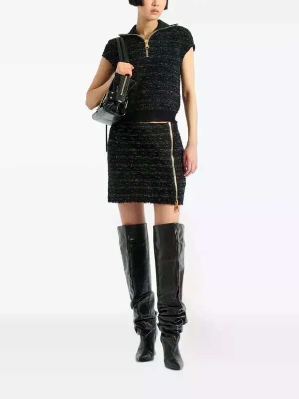 Balmain Tweed Mini Skirt