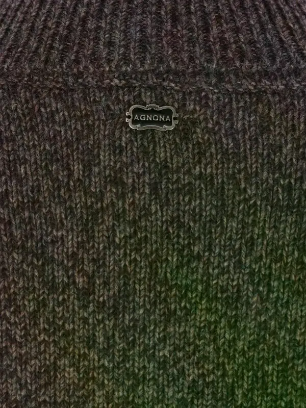 Agnona Ribbed High-neck Cashmere Sweater