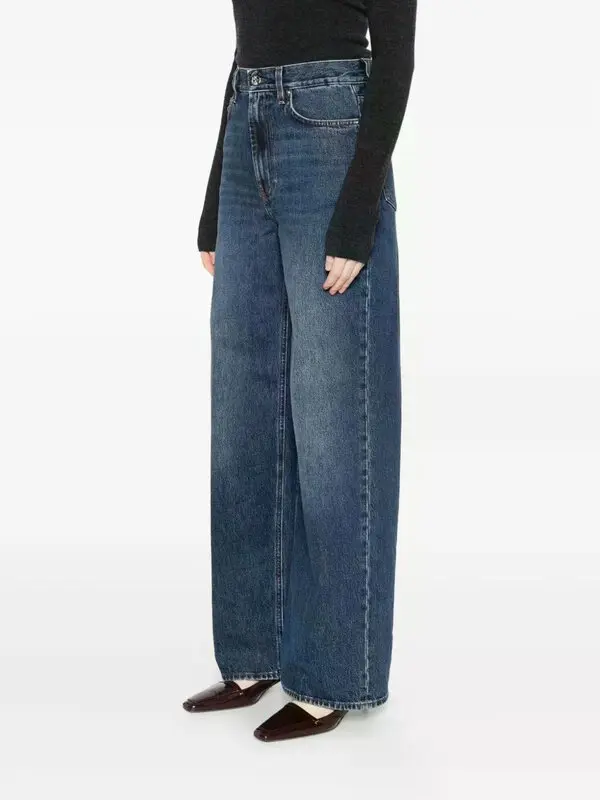 TOTEME Button Wide-leg Jeans