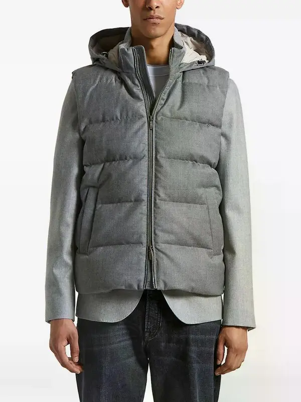 Peserico Hooded Quilted Gilet
