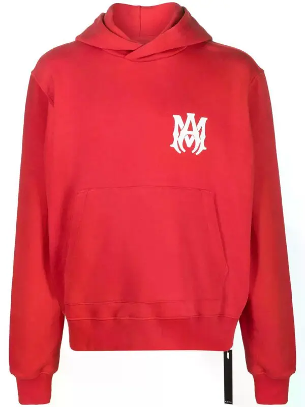 Amiri Logo Print Cotton Hoodie