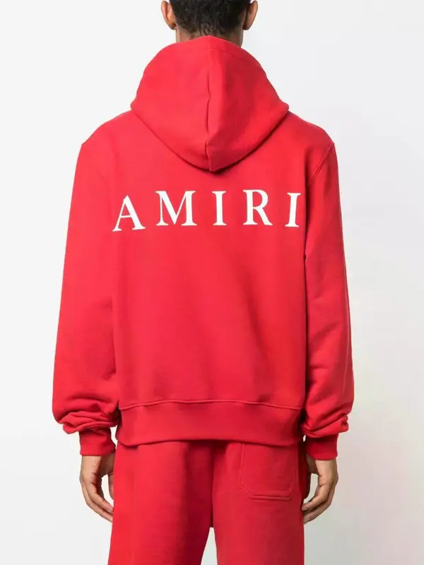 Amiri Logo Print Cotton Hoodie