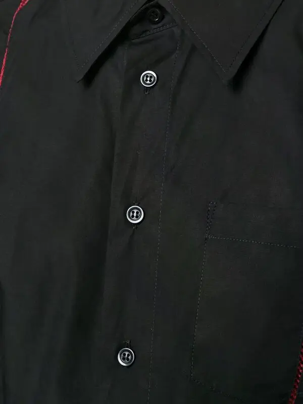 YANG LI Eyelet-trimmed Poplin Shirt