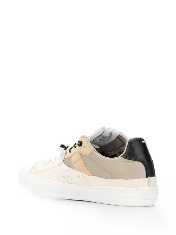 MAISON MARGIELA Panelled Lace-up Leather Sneakers
