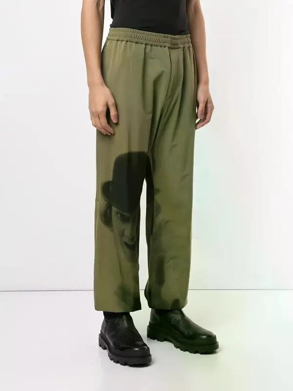 Undercover A Clockwork Orange Print Track Pants - Green