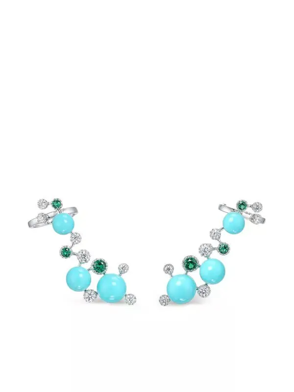ANABELA CHAN Constellation Diamond Ear Cuffs - Silver