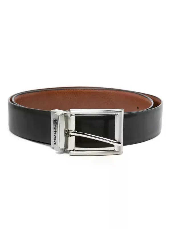 Barbour Fife Reversible Leather Belt - Black