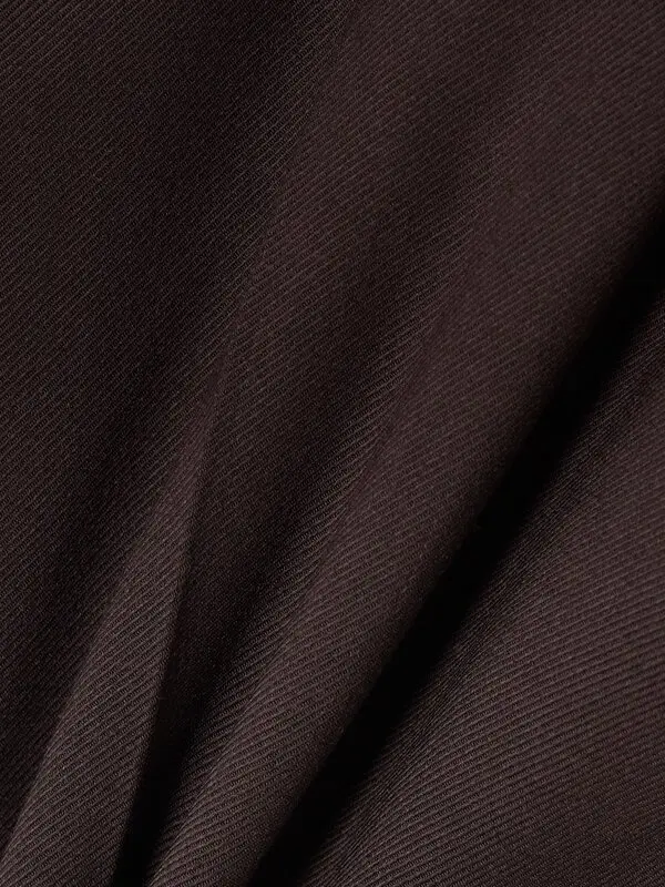 THE FRANKIE SHOP Lenora Pleated Twill Straight-leg Trousers