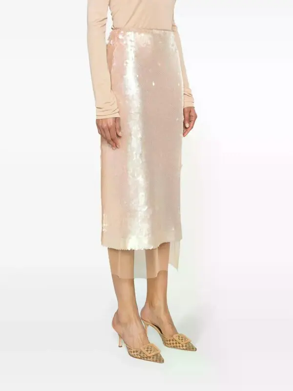 V:PM ATELIER Sequinned Pencil Skirt