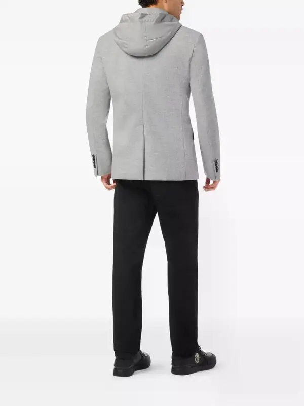 BILLIONAIRE Hooded Buttoned Blazer
