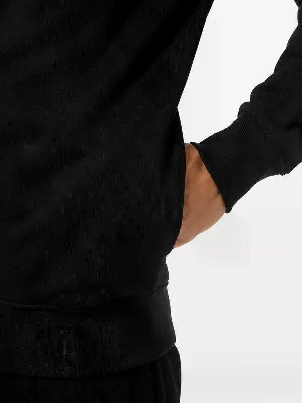 BILLIONAIRE Logo-print Zip-up Hoodie - Black