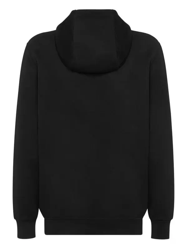 BILLIONAIRE Logo-print Zip-up Hoodie - Black