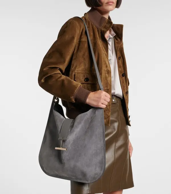 TOM FORD Tara Suede Crossbody Bag