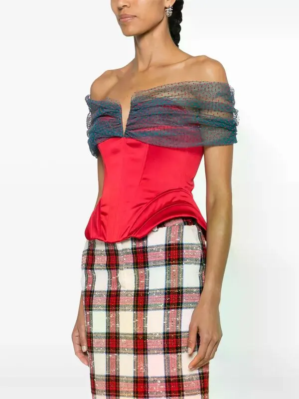 V:PM ATELIER Jyn Satin Corset Top