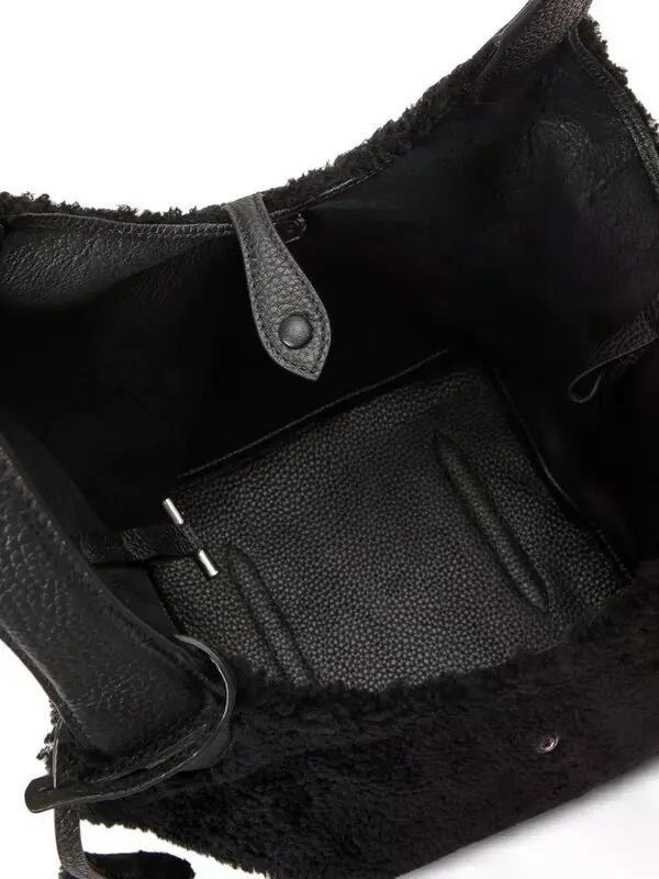 Polo Ralph Lauren Shearling Leather Tote Bag