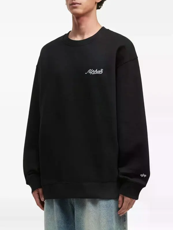 Alpha Industries Crew-neck Sweatshirt - Black