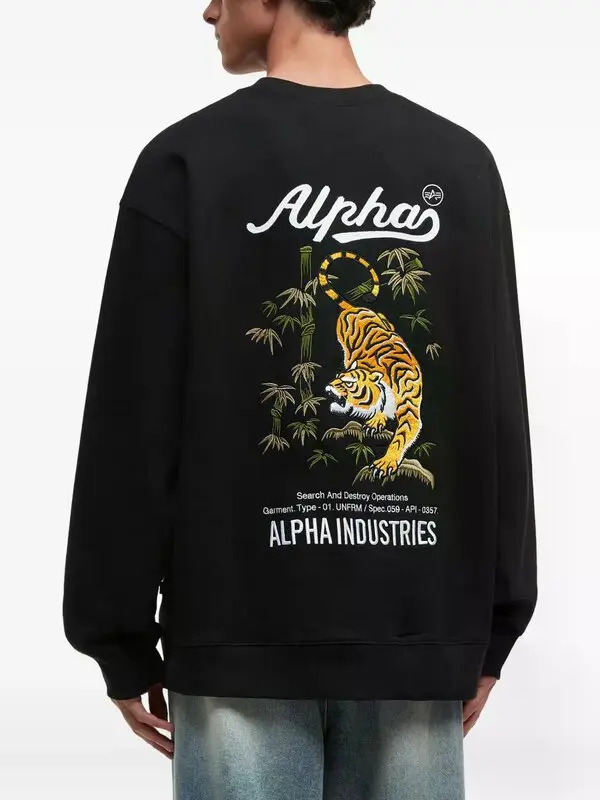 Alpha Industries Crew-neck Sweatshirt - Black