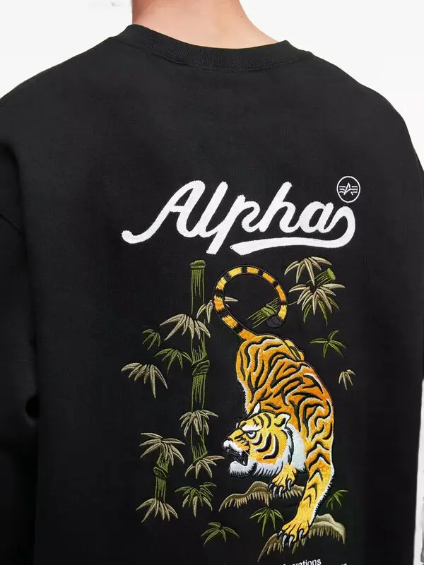 Alpha Industries Crew-neck Sweatshirt - Black