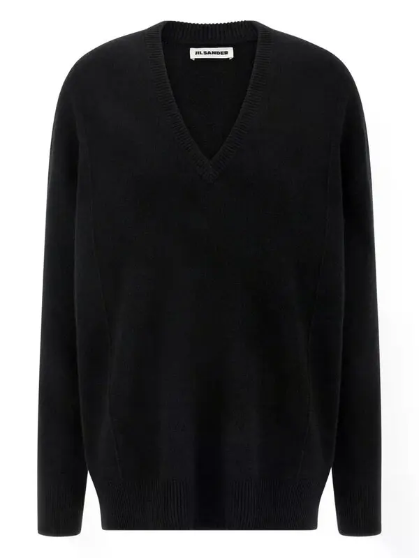 JIL SANDER V-neck Long Sleeve Sweater
