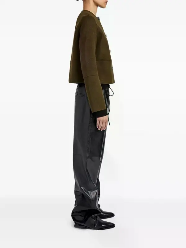 Proenza Schouler White Label Double-breasted Wool Jacket - Brown