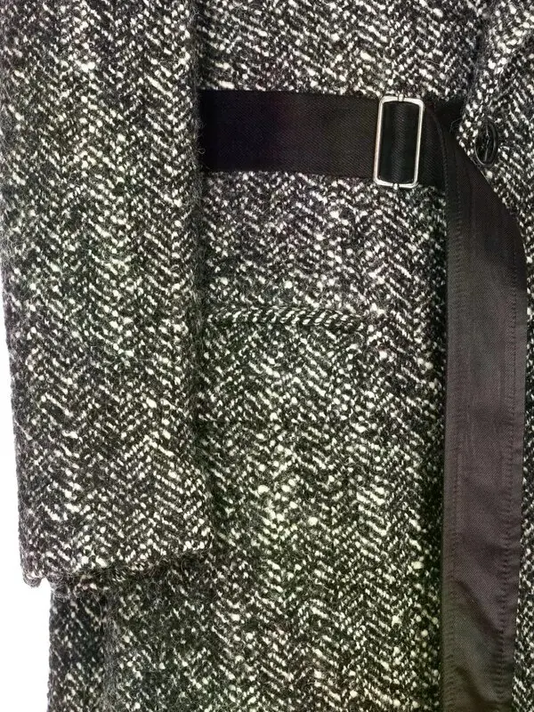 Isabel Marant Étoile Herringbone Double-breasted Coat - Grey