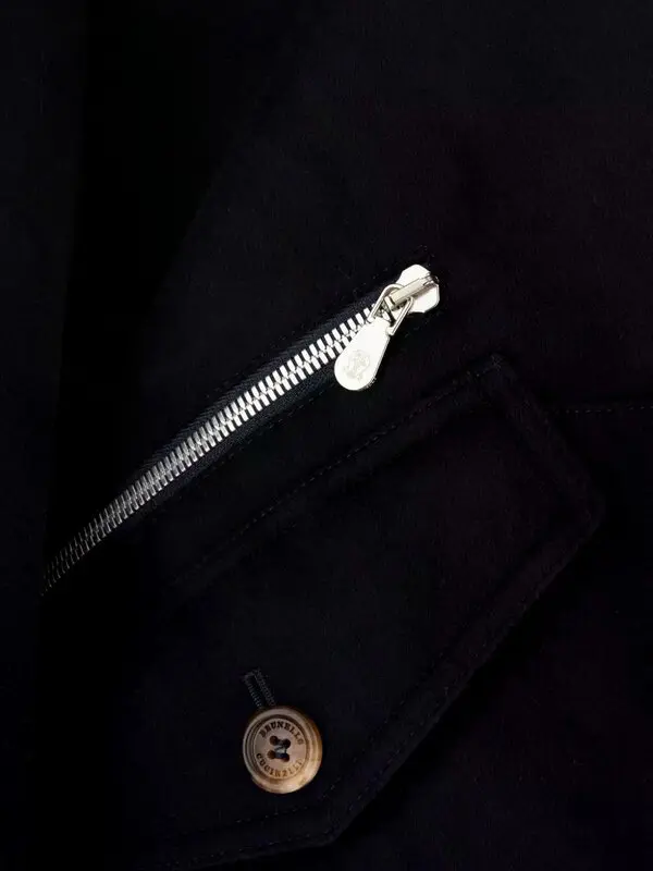 Brunello Cucinelli Padded Cashmere Jacket With Shearling Collar