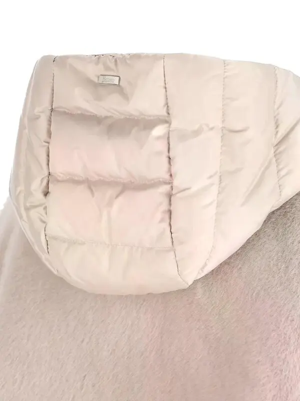 Herno Quilted-panel Faux-fur Jacket - Neutrals