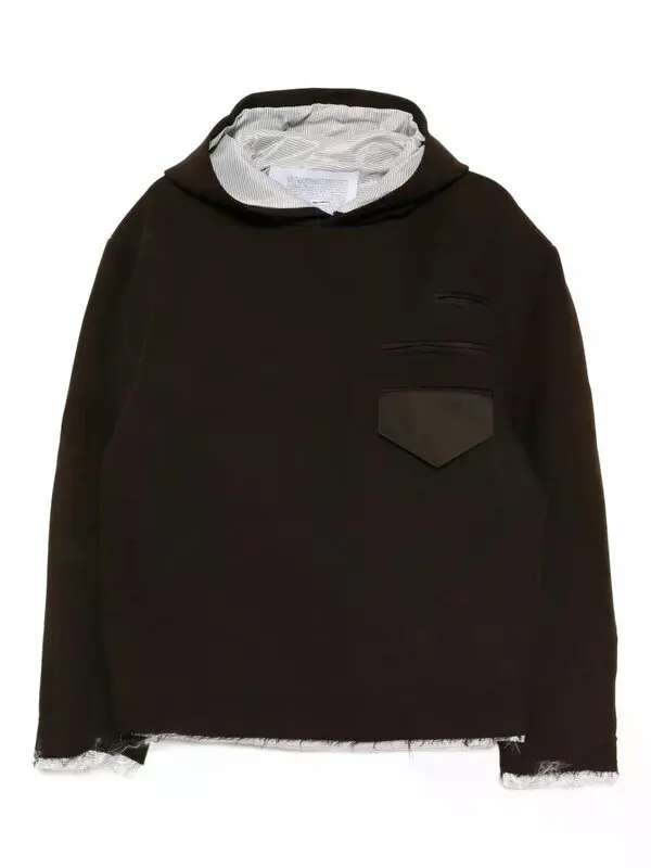 SONIA CARRASCO Hoodie With Raw-cut Hem