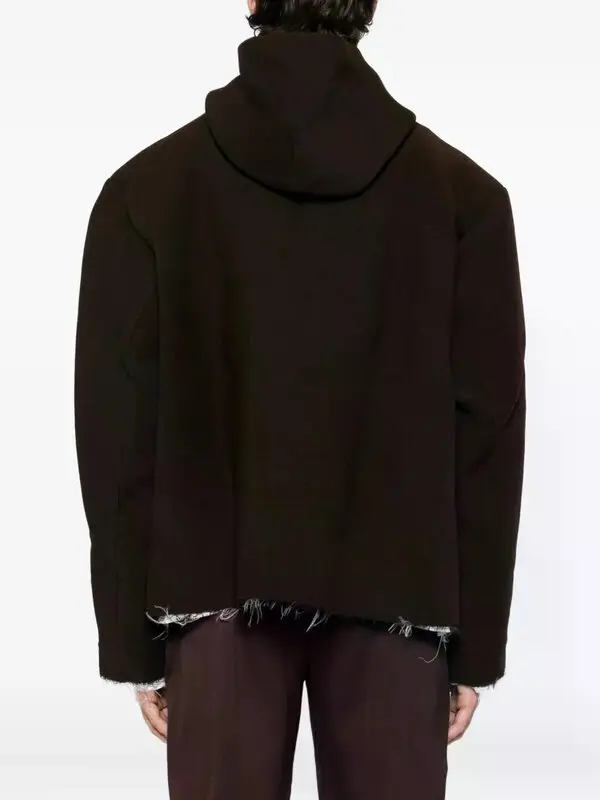 SONIA CARRASCO Hoodie With Raw-cut Hem