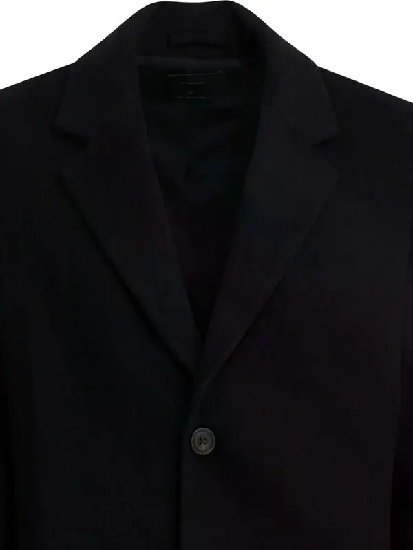 Vince Single-breasted Wool Blend Coat