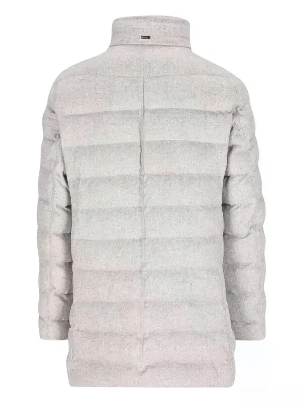 Herno Quilted Down Coat - Grey