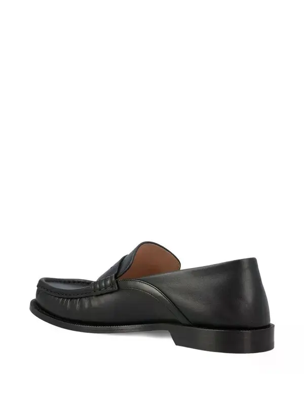 Loewe Campo Penny Leather Loafers