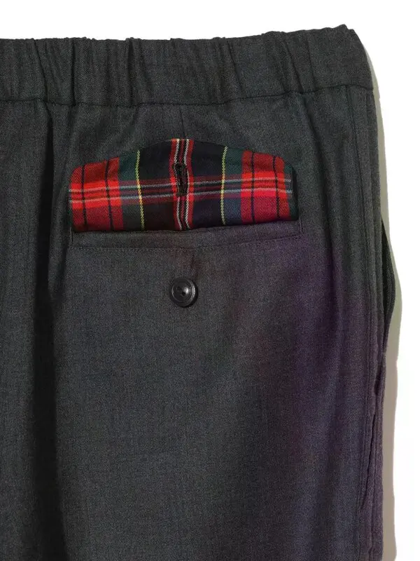 Undercover Plaid Lined Trousers