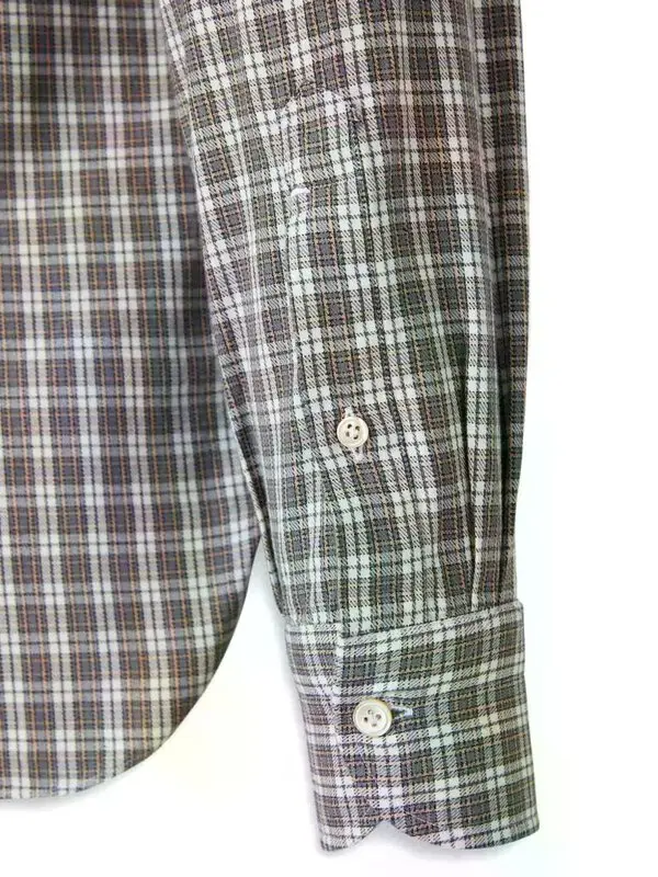 LUIGI BORRELLI Checked Button-down Shirt