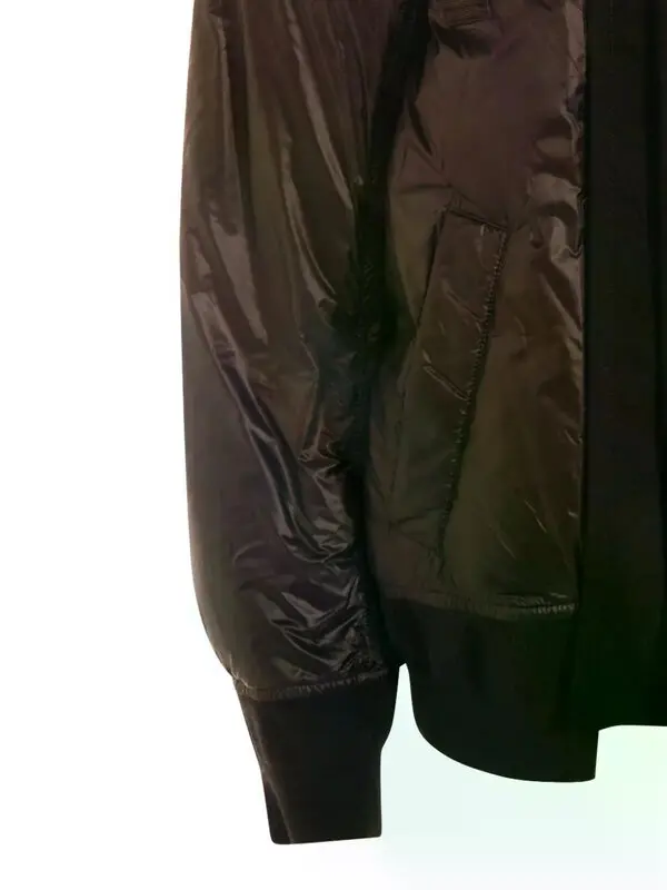 Sacai Double-breasted Wool Panel Puffer Jacket