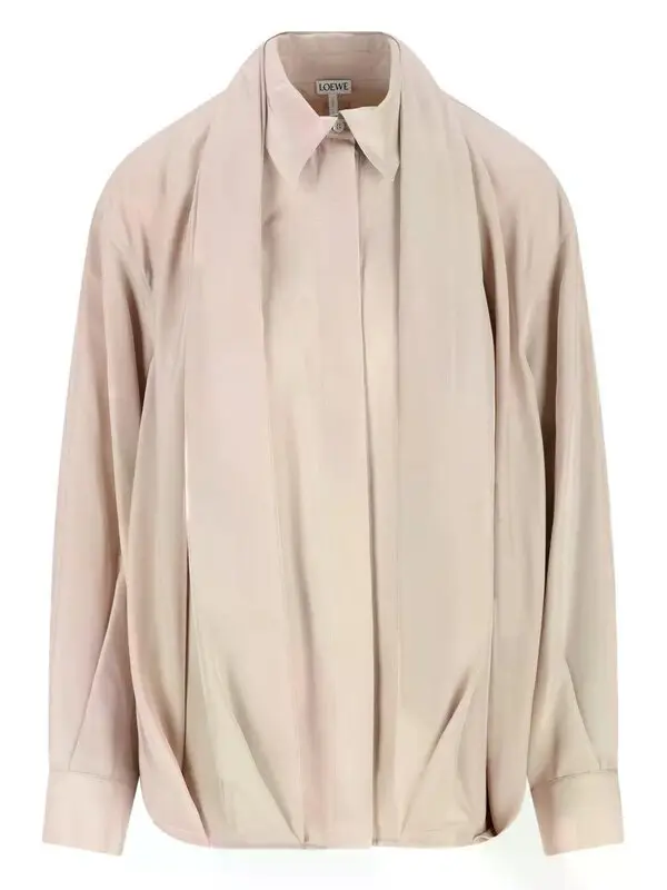 Loewe Draped Collar Shirt - Pink