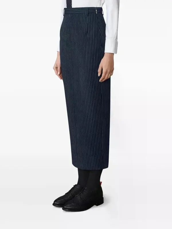 Thom Browne Pinstripe High-waist Skirt