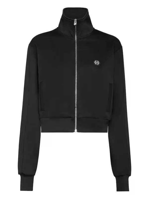 Philipp Plein Zip-fastening Logo Plaque Jacket