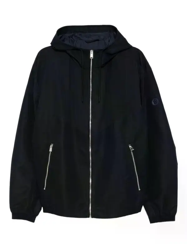 BOSS Water-repellent Zip-up Hooded Jacket