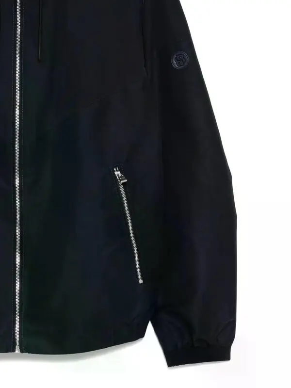 BOSS Water-repellent Zip-up Hooded Jacket