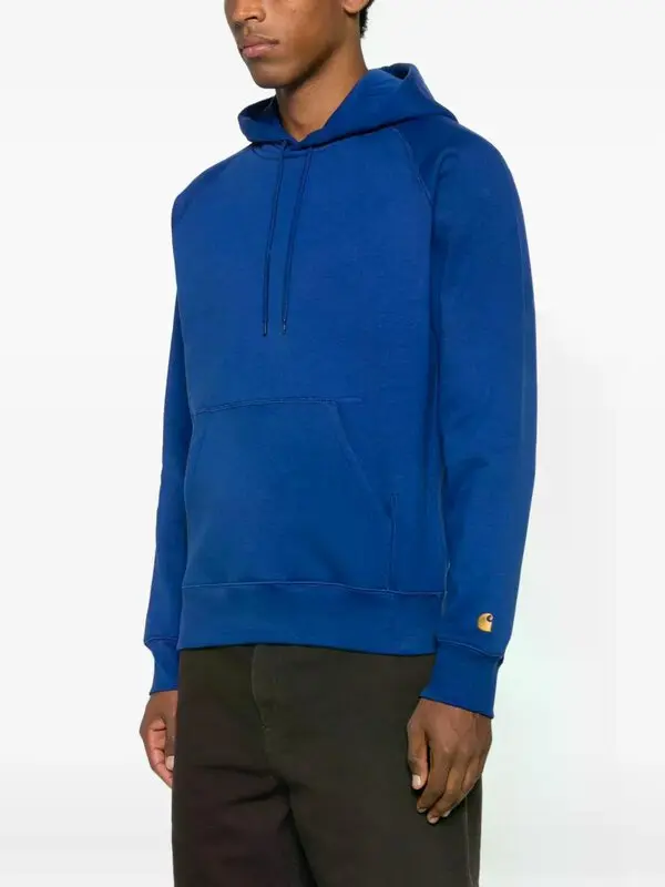 Carhartt Work In Progress Logo-embroidered Hoodie - Blue