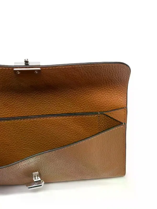TOTEME T-lock Leather Wallet - Neutrals