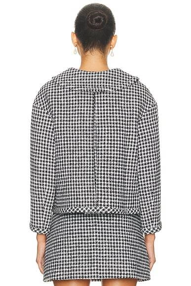 Marc Jacobs Gingham Tweed Jacket - Black Multi