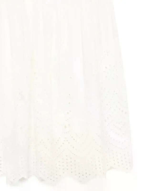 BAMBAH Eyelet Maxi Skirt - White