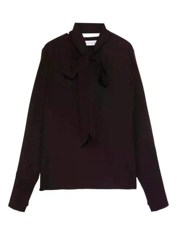 Raquel Diniz Neck-tie Blouse - Red