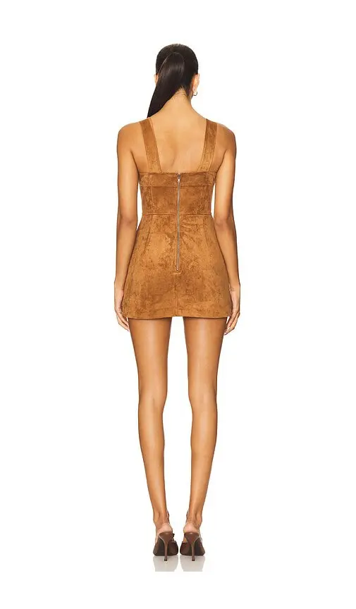 Amanda Uprichard X Revolve Yorke Skort Suede Romper