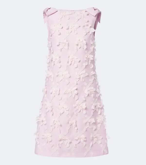 SHUSHU/TONG Beaded Floral Cotton-blend Cardigan - Pink