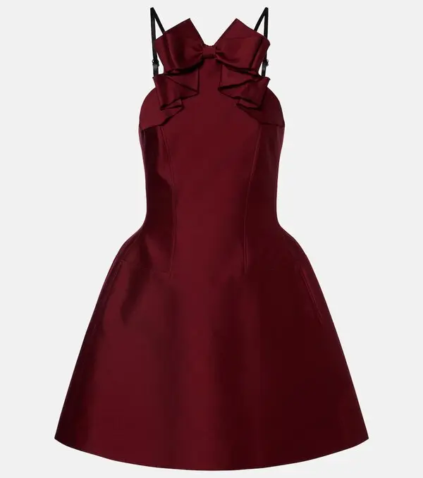 SHUSHU/TONG Off-the-shoulder Floral Minidress - Red
