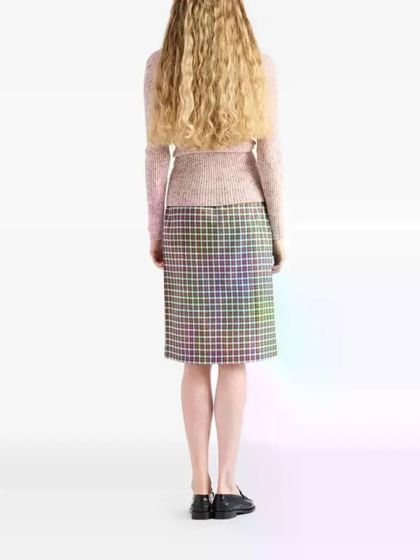 Prada Rib-knit Button-fastening Cardigan