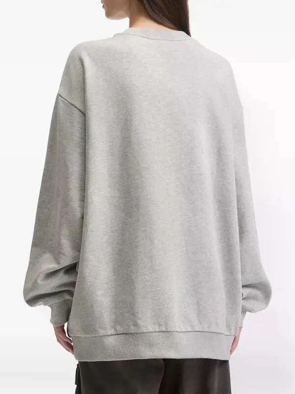 MINI CREAM Teddy Bear Print Sweatshirt - Grey